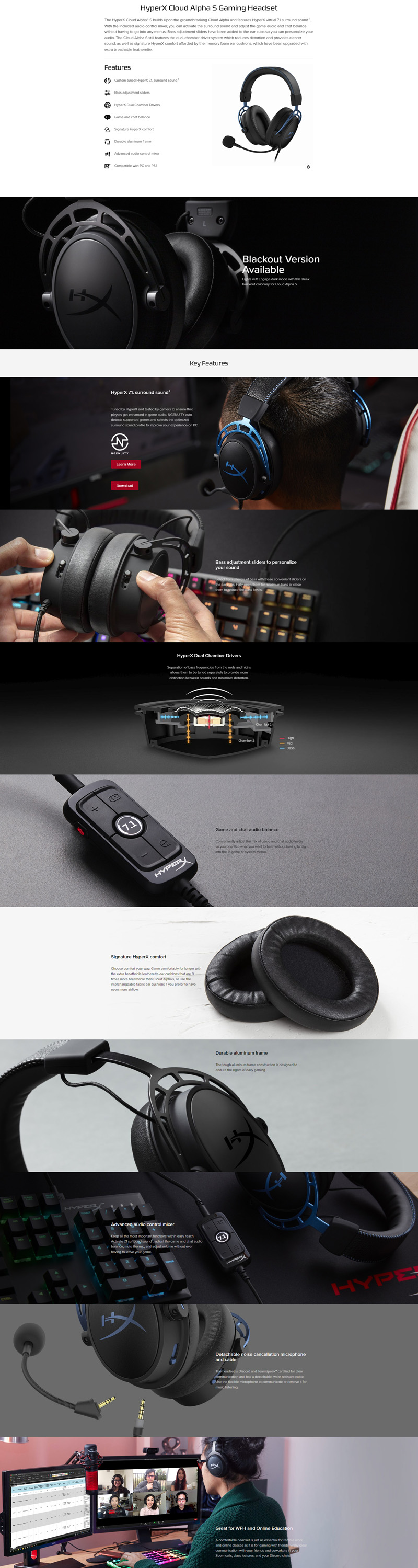 HyperX Cloud Alpha S Black 4P5L2AA