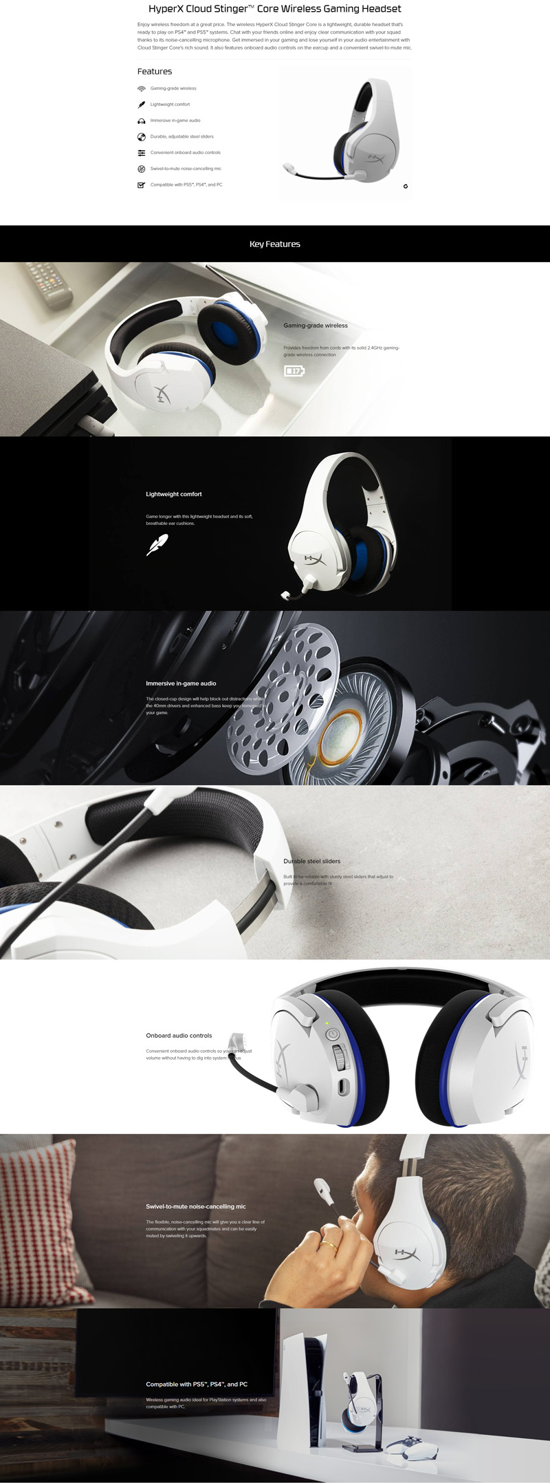 HyperX Cloud Stinger Core PC 4P4F4AA