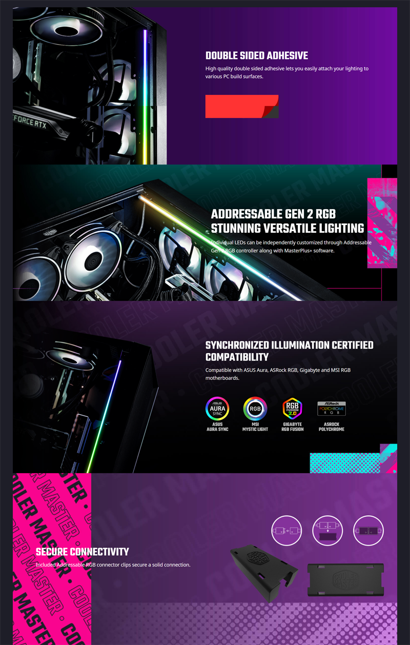 Cooler Master ADDRESSABLE RGB LED STRIP MFX-GSHN-40NNN-R1