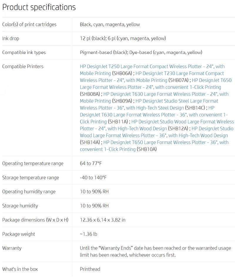 HP 713 DesignJet Printhead Replacement Kit (3ED58A)